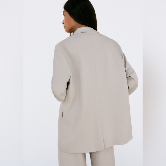 Zara | Jackets & Coats | Nwt Zara Oversized Flowy Blazer | Poshmark